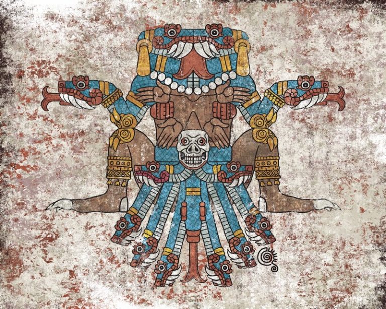 Aztec God of the Month No. 1 Coatlicue — The Earth Goddess From Womb To ...